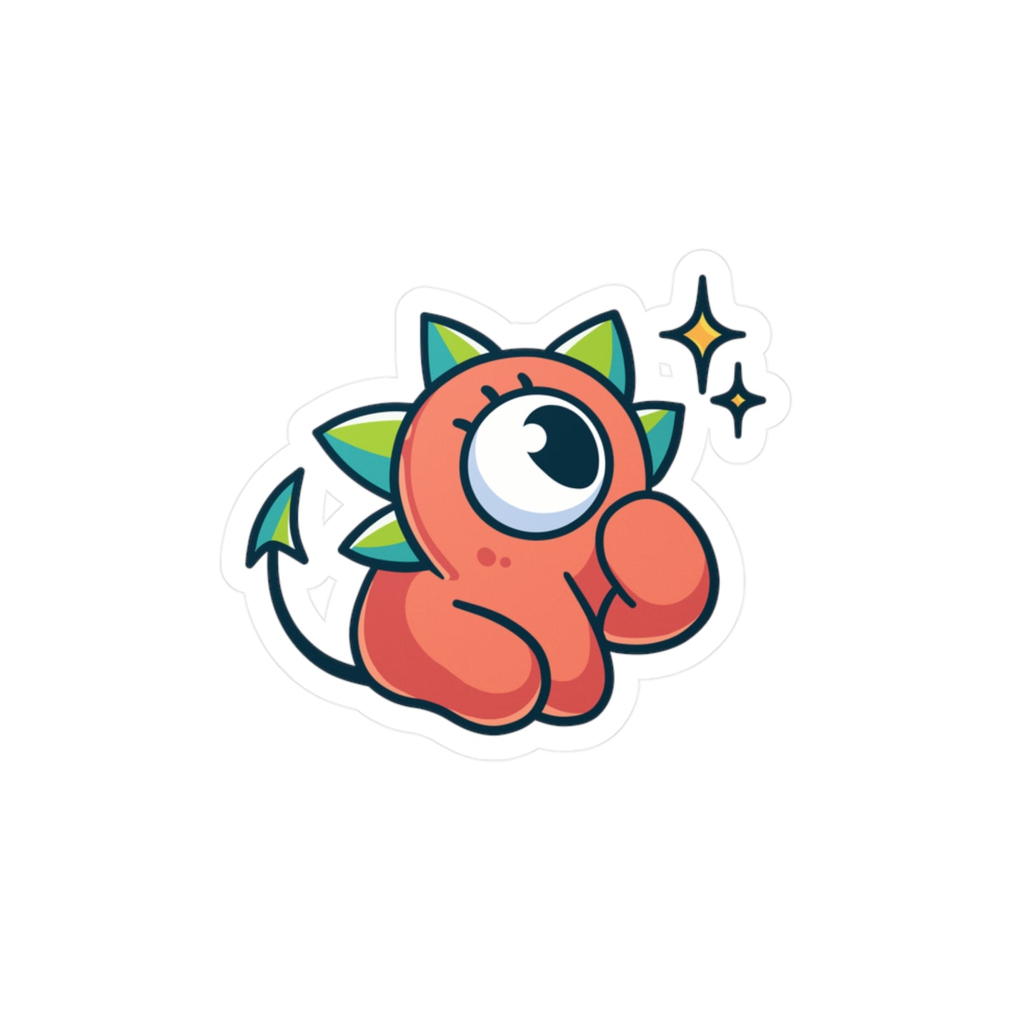 BroMon Sparkles Kiss-Cut Vinyl Decal Sticker - Whimsical Bro-Mon ...